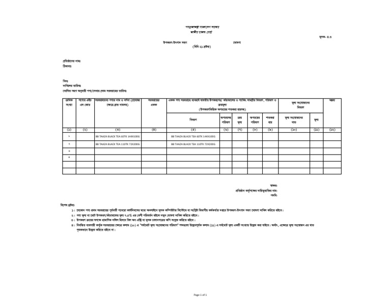 6.Price Declaration for Distributors_COMM 2 | PDF