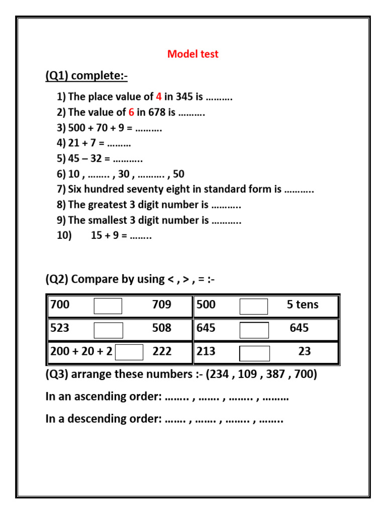 Model_test_grade_2_WEEK_7 (2) | PDF
