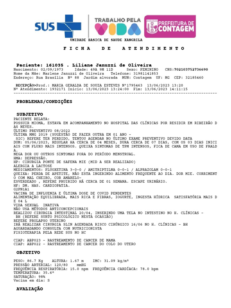 Modelo Preventivo - Habitual | PDF | Câncer | Enfermagem
