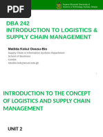 Chapter 1 - Fundamentals of Logistics | PDF | Logistics | Supply Chain ...