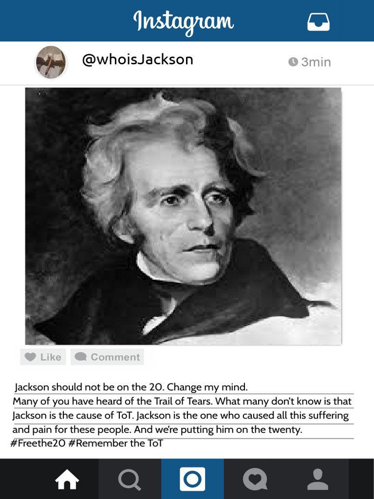 Legacy of Andrew Jackson Instagram Post | PDF
