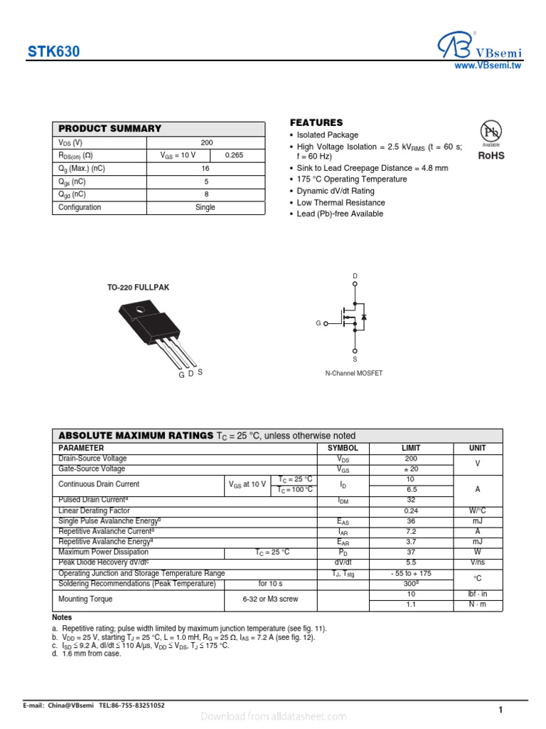 STK630 | PDF | Diode | Electricity