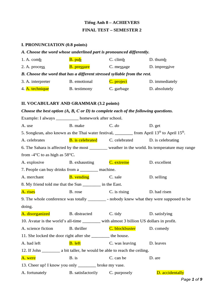 English 8 Final Exam Prep | PDF | Darth Vader | Skywalker Family
