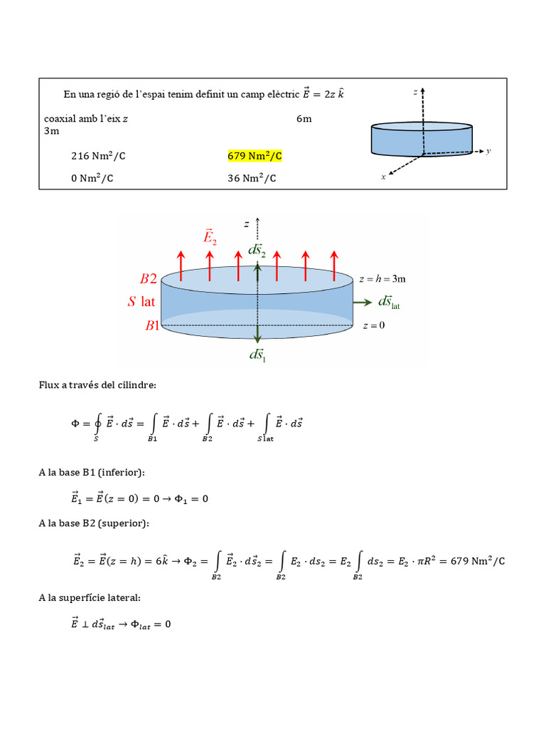 F2 Tema1 Feines Sol 2 Flux Gauss | PDF
