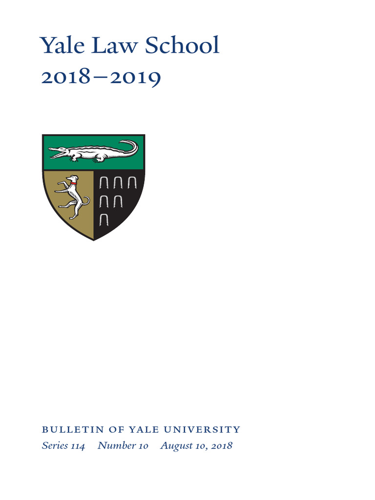 Yale Law School 2018 2019 | PDF | Yale University | Justice