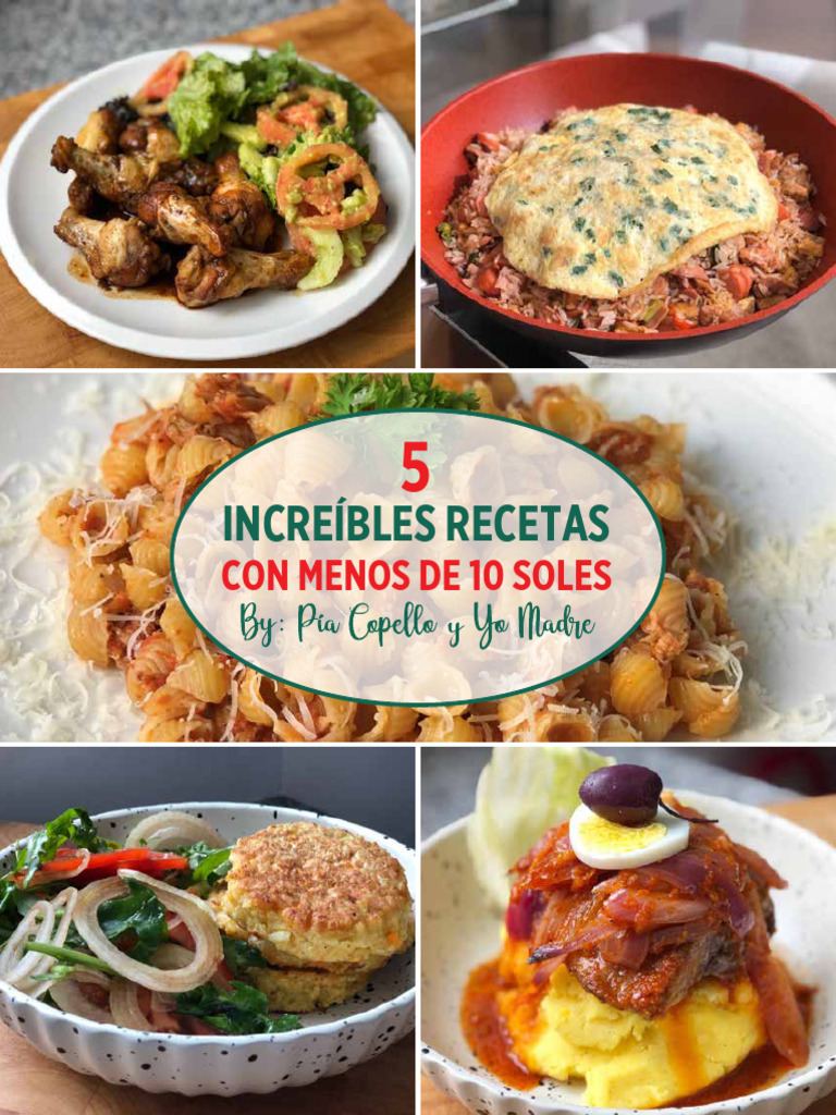 5 Recetas Económicas por Menos de 10 Soles | PDF | ensalada | Cocina