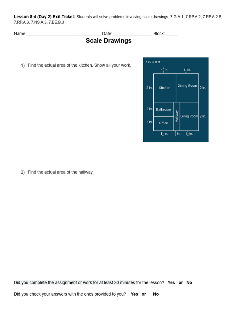 - Lesson 8-4 (Day 2) Exit Ticket | PDF