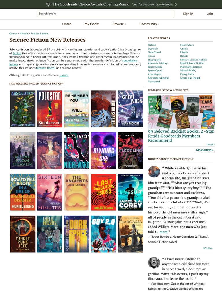 Science Fiction Books | PDF | Science Fiction | Speculative Fiction