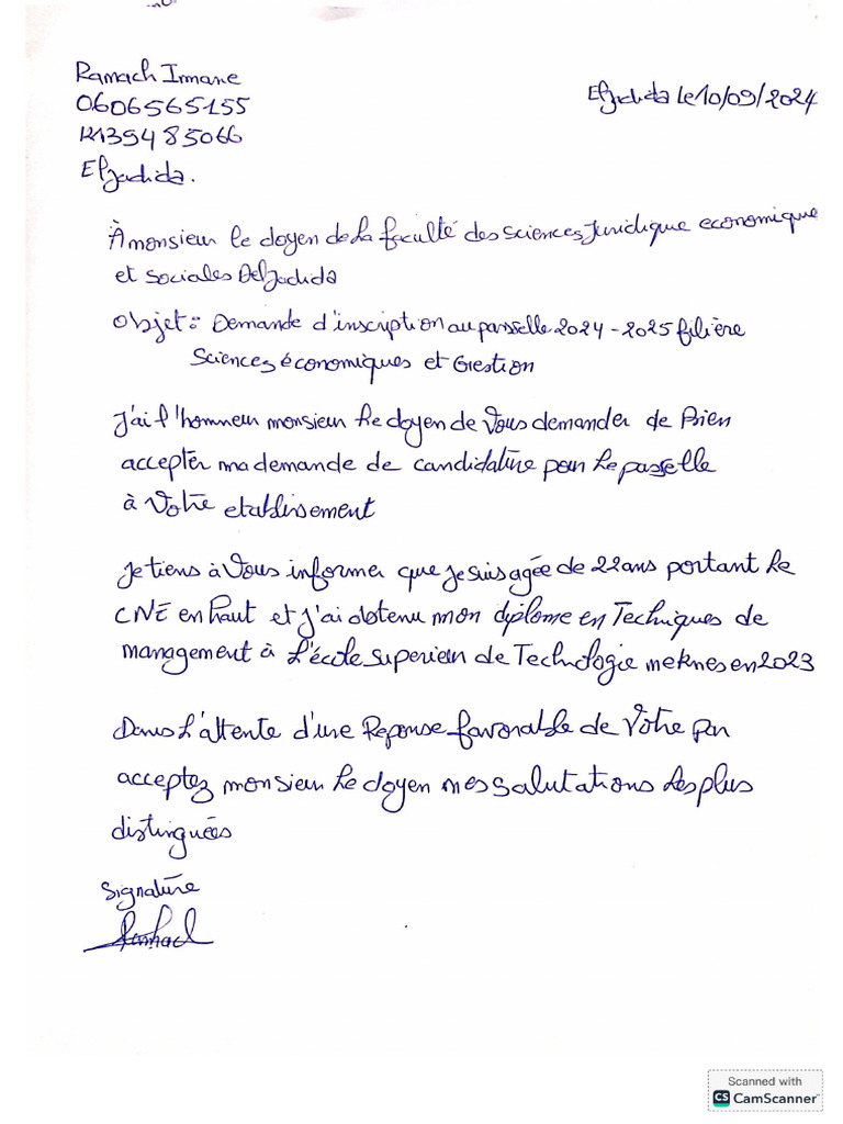 Dossier Imane Ramach | PDF