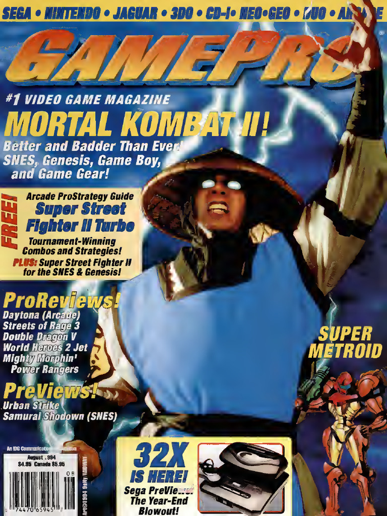 GamePro Issue 061 August 1994 | PDF | Video Game Consoles | Gaming