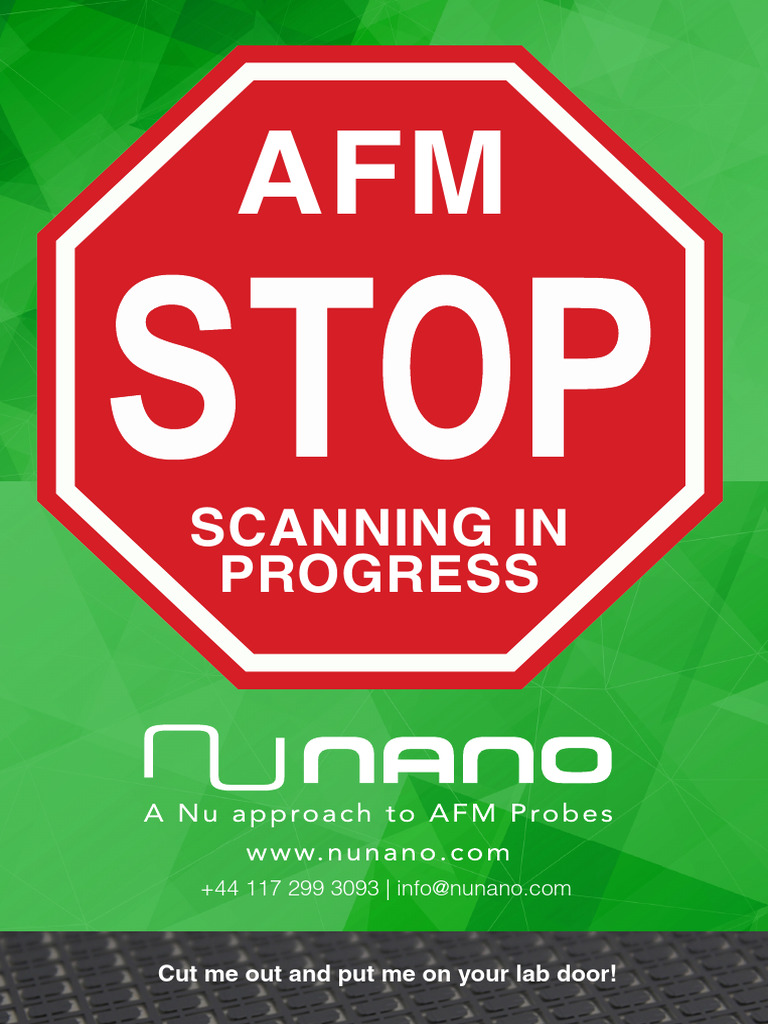 'STOP AFM in Progress' Poster | PDF