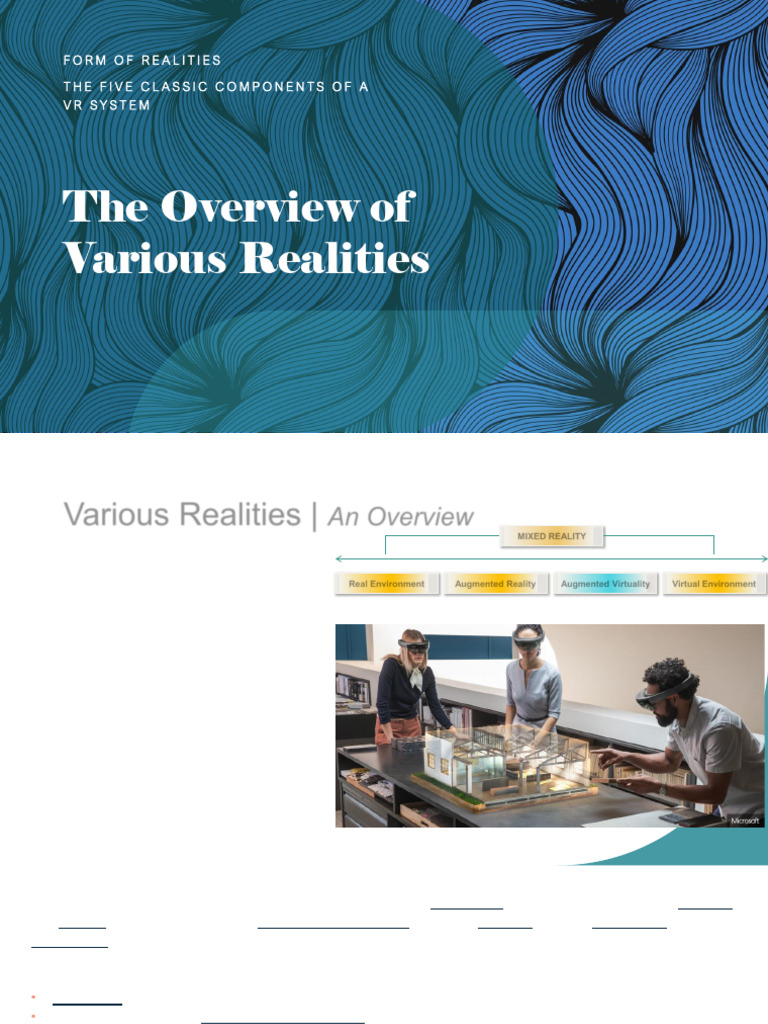 Chapter 3_The Overview of Various Realities | PDF | Virtual Reality ...