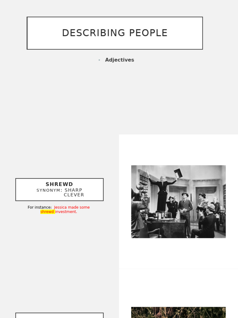 Describing People | PDF