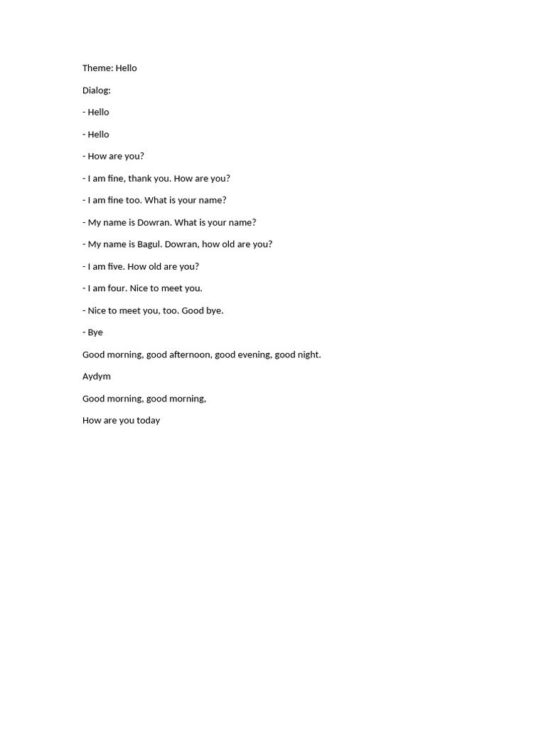 1.theme - Hello | PDF