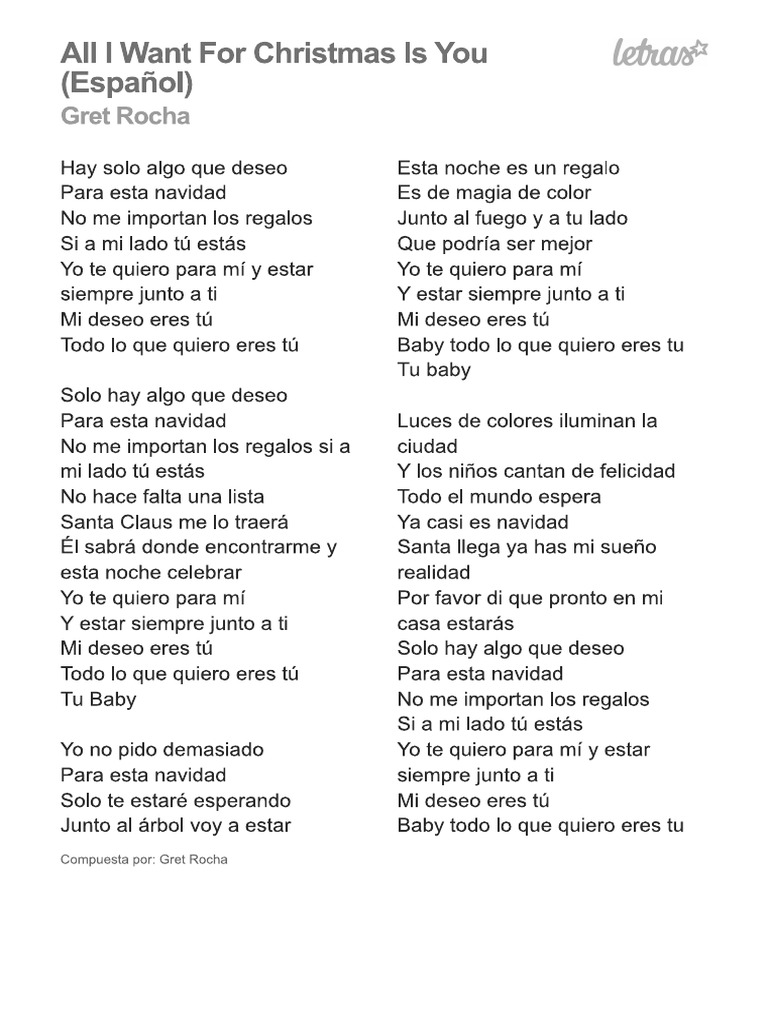 Todo Lo Que Quiero Eres Tu | PDF