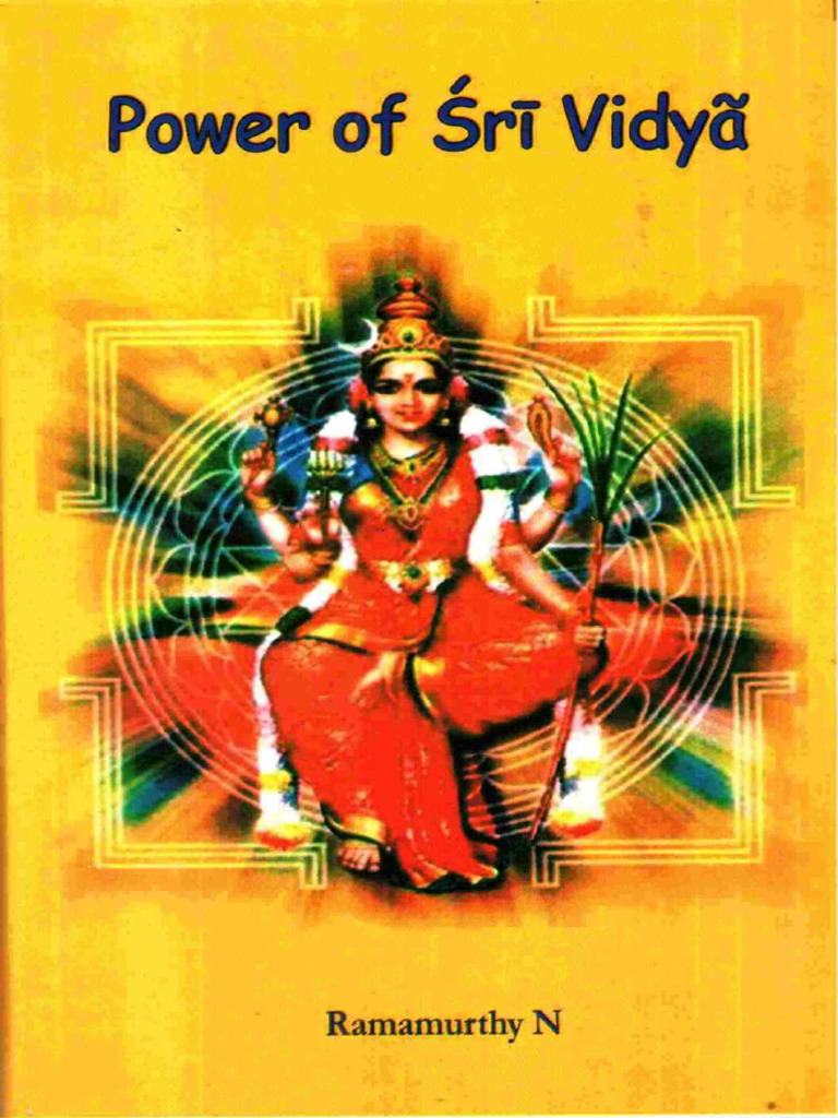 Ramamurthy - Power of Sri Vidya | PDF | Tantra | Brahman
