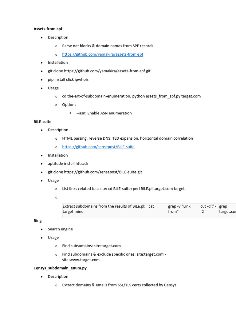 Subdomain Enumeration Tools Guide | PDF | Domain Name System | Internet Governance