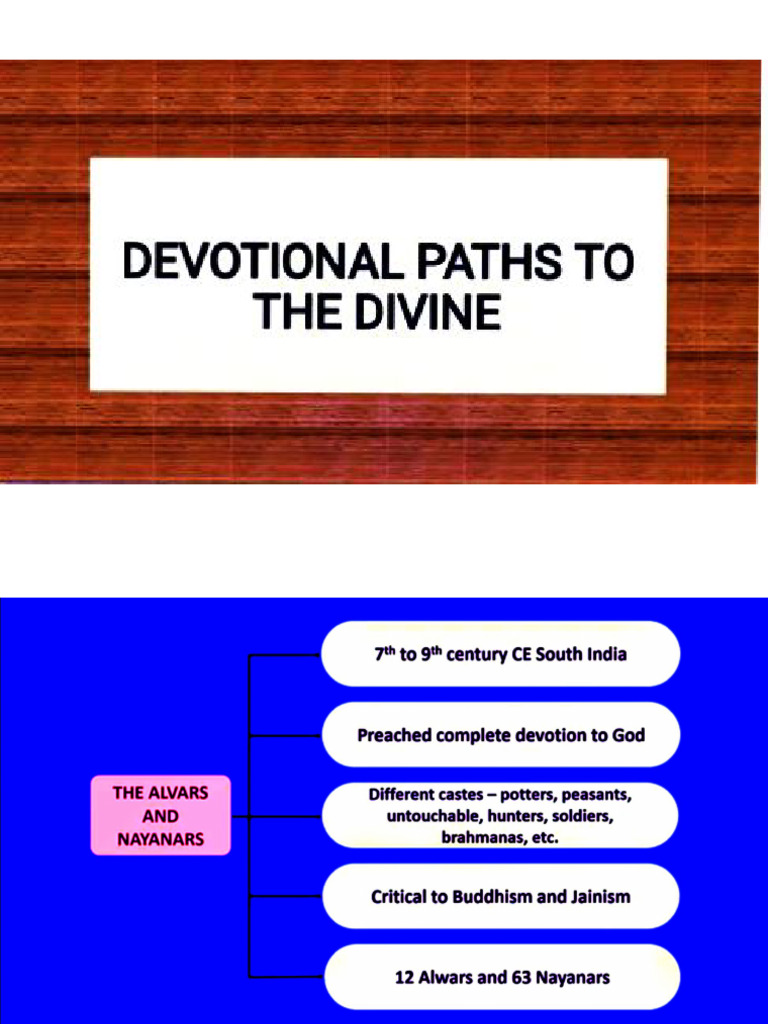 Grade 7 History 6 Devotional Paths To The Divine Mindmaps | PDF