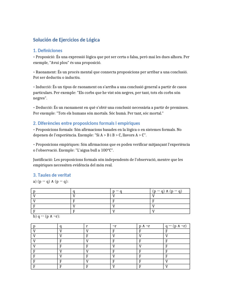 Solucion_Ejercicios_Logica | PDF
