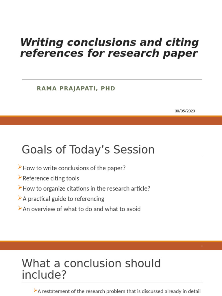 Conclusion and References | PDF | Citation