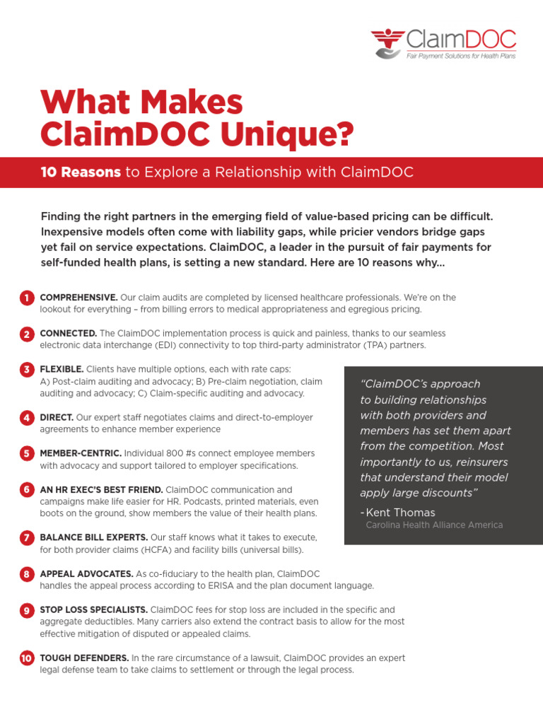 ClaimDOC-10-Reasons | PDF | Business