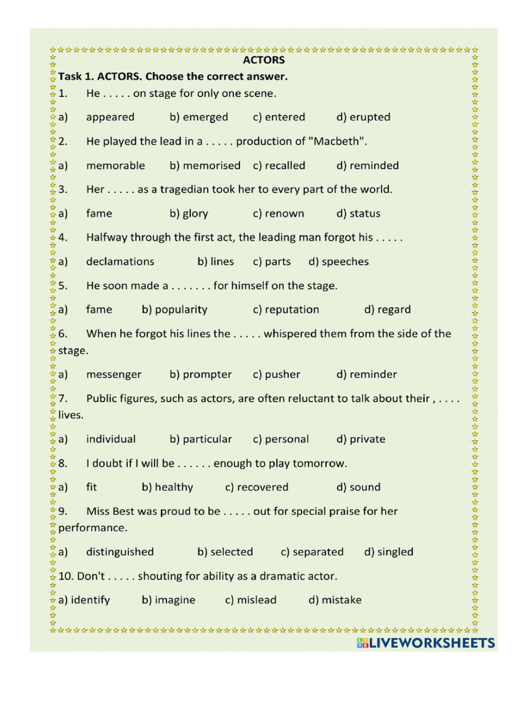 Worksheet 2114432 | PDF