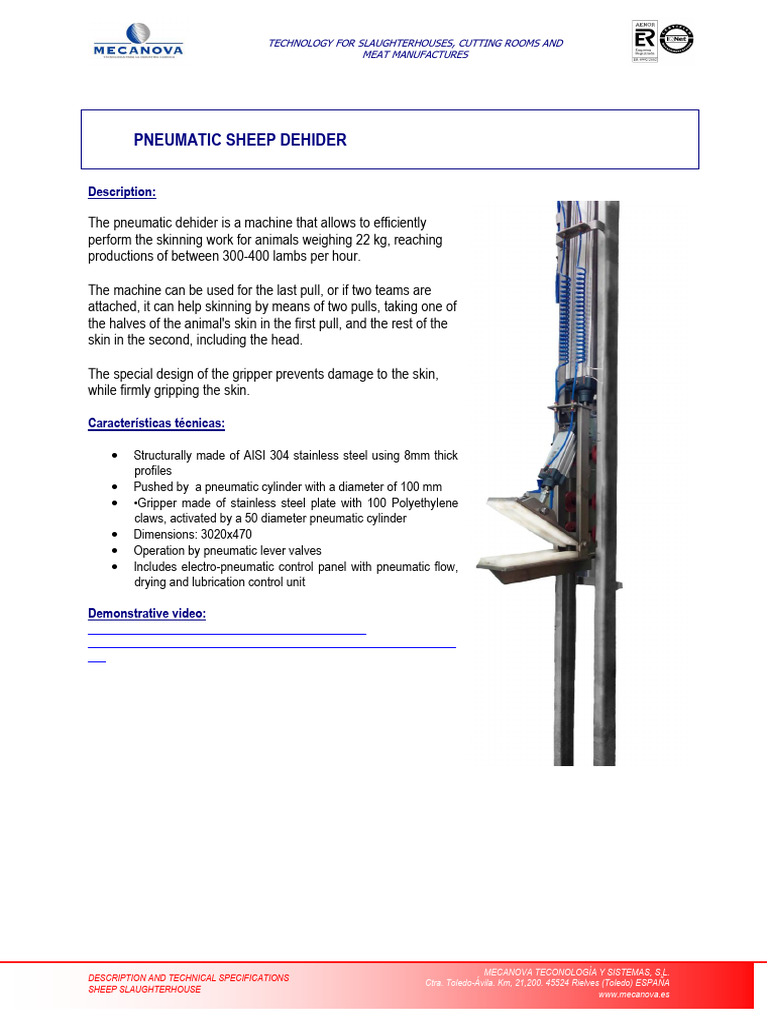 EN_Pneumatic_Sheep_dehider | PDF | Mechanical Engineering