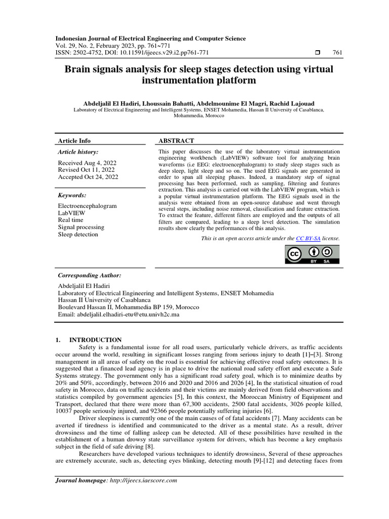 Brain Signals Analysis For Sleep Stages | PDF | Electroencephalography ...