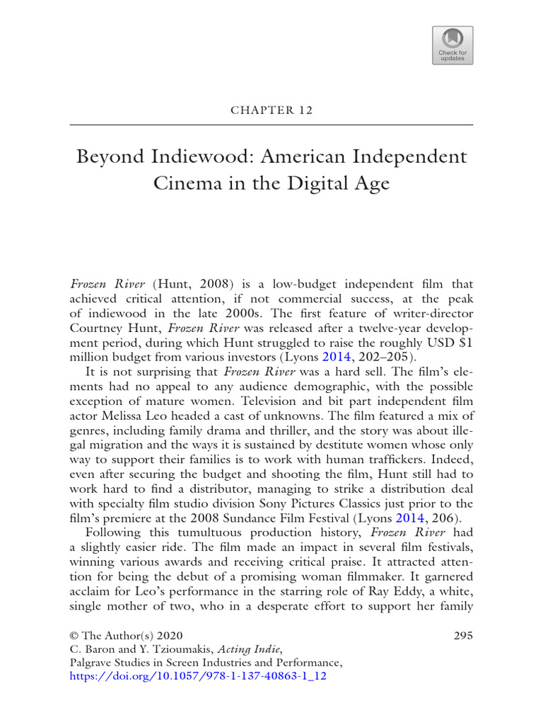 Cynthia Baron and Yannis Tzioumakis - Beyond Indiewood - American ...