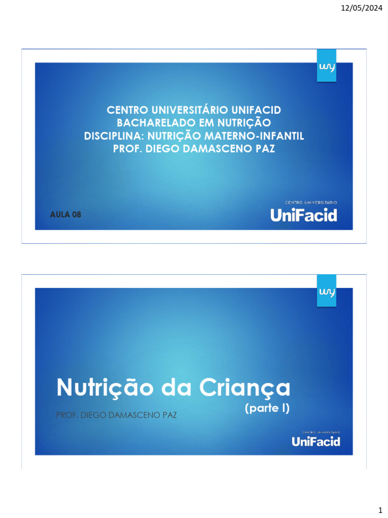 Nutrição Infantil Aleitamento E Fórmulas Pdf Leite Materno