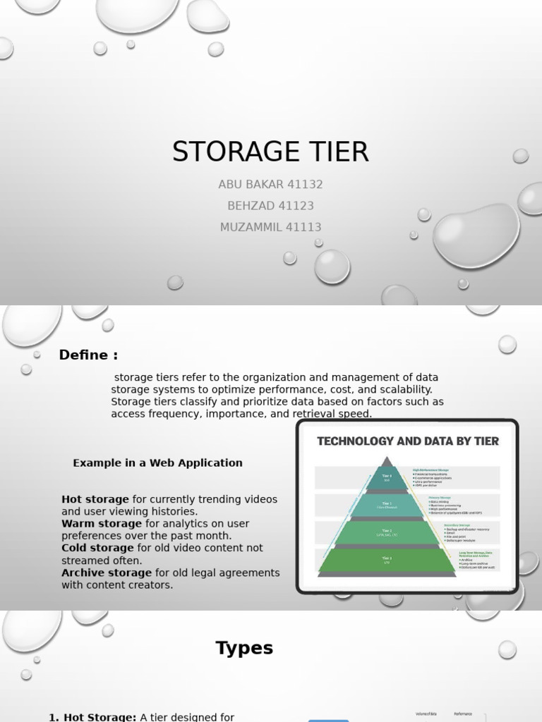 Storage Tier | PDF