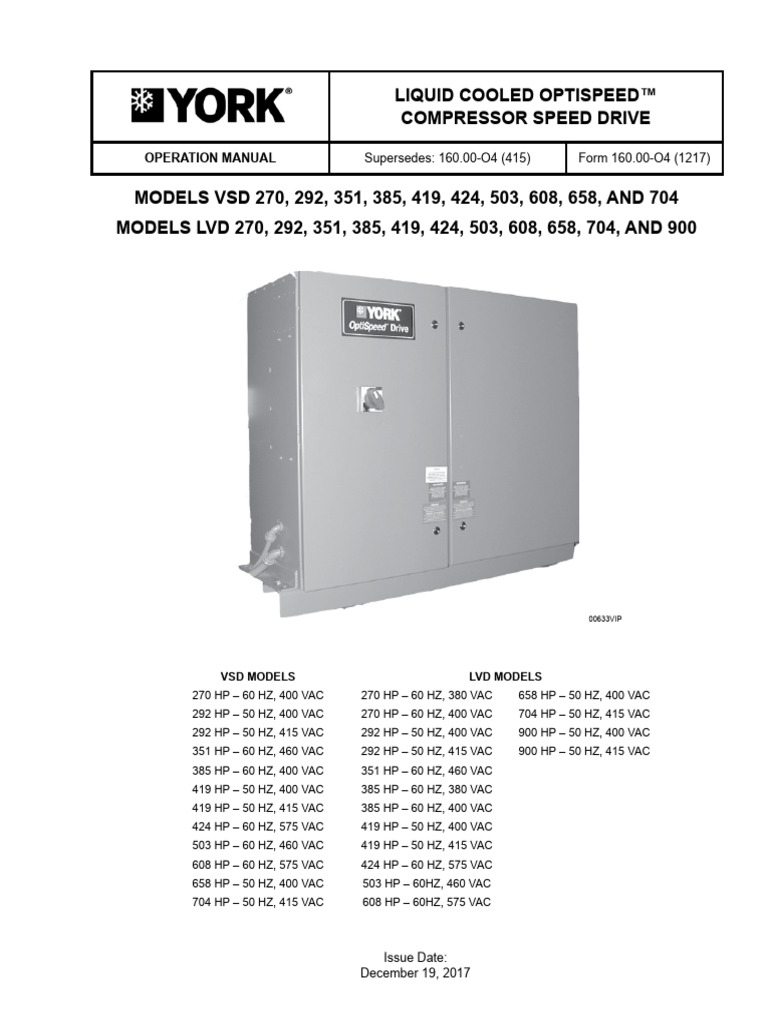 YORK VSD Loop 160.00-O4 | PDF | Power Inverter | Capacitor