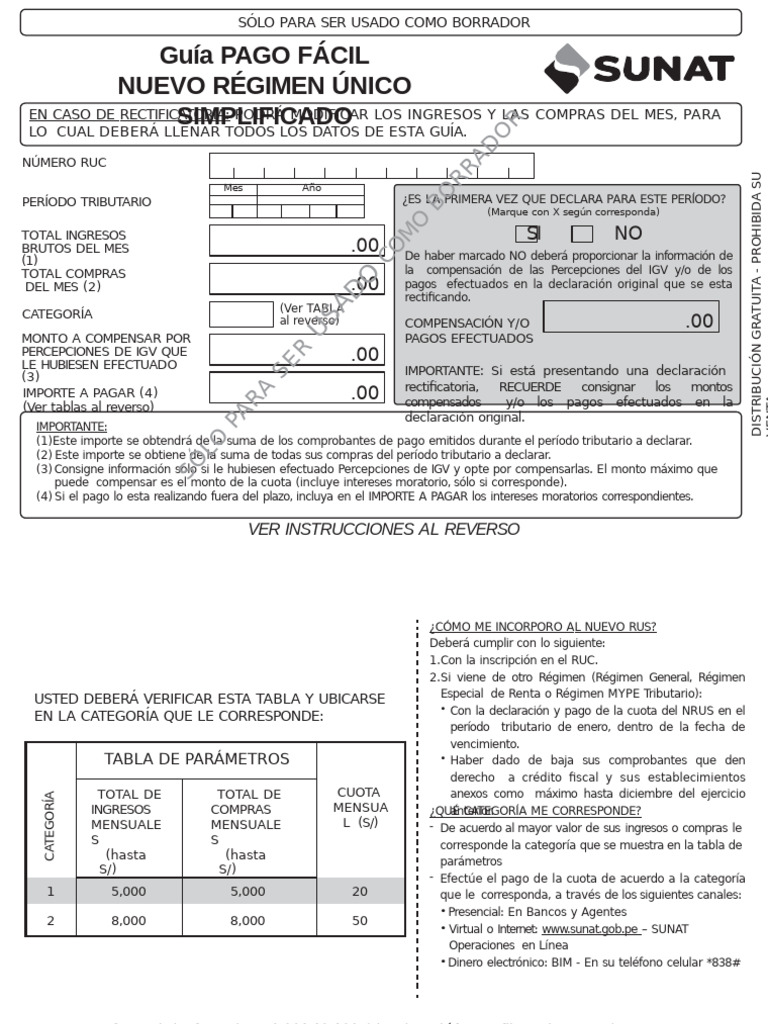 Guia Nuevo Rus | PDF | Industrias de servicio