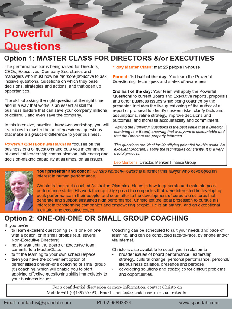Folder_Powerful_Questions_For_Executives | PDF