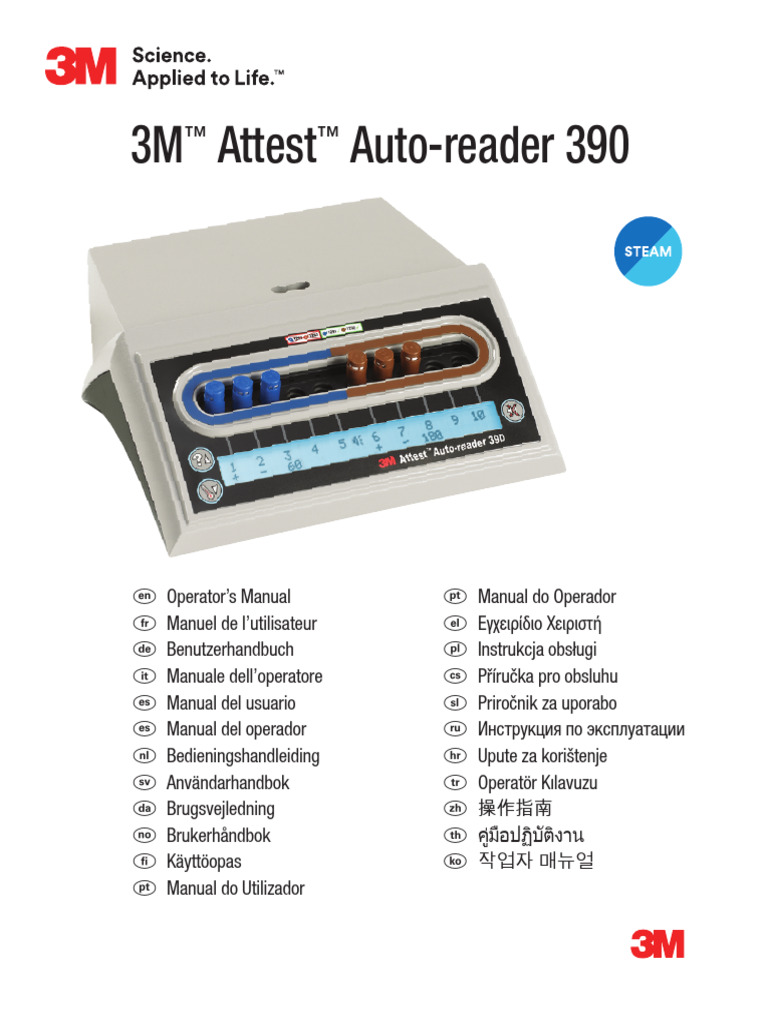 Manual-de-servicio-3M™ Attest™ Auto-reader 390G | PDF | Fuente de ...