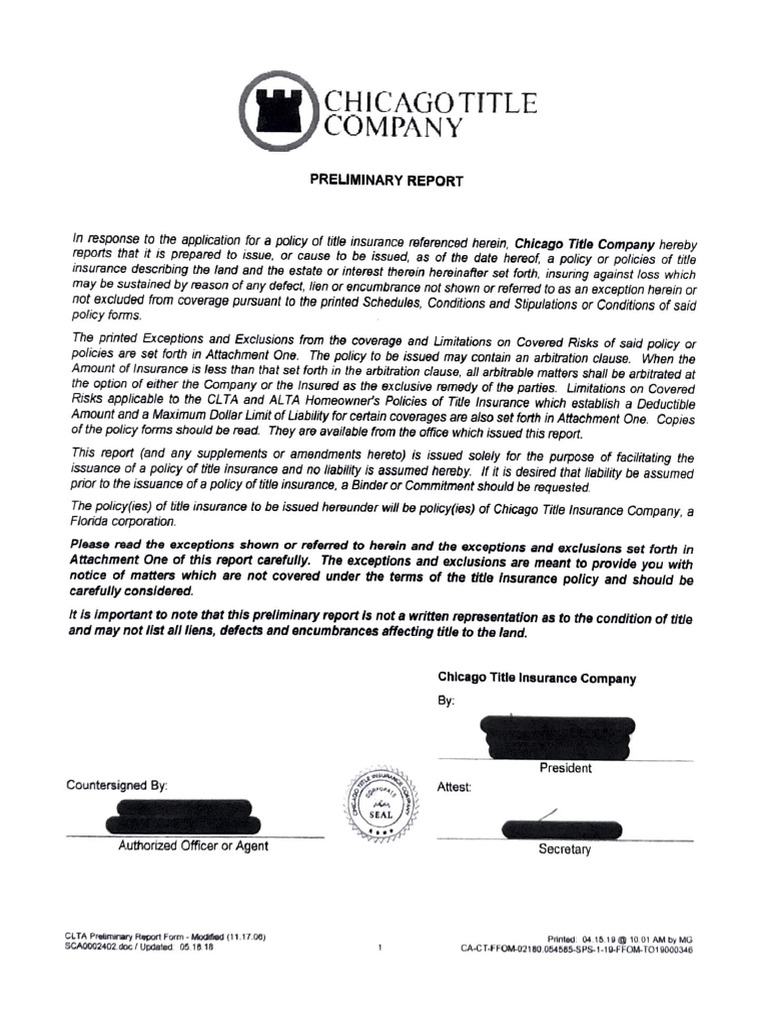 Sample of Title Report | PDF | Lease | Taxes