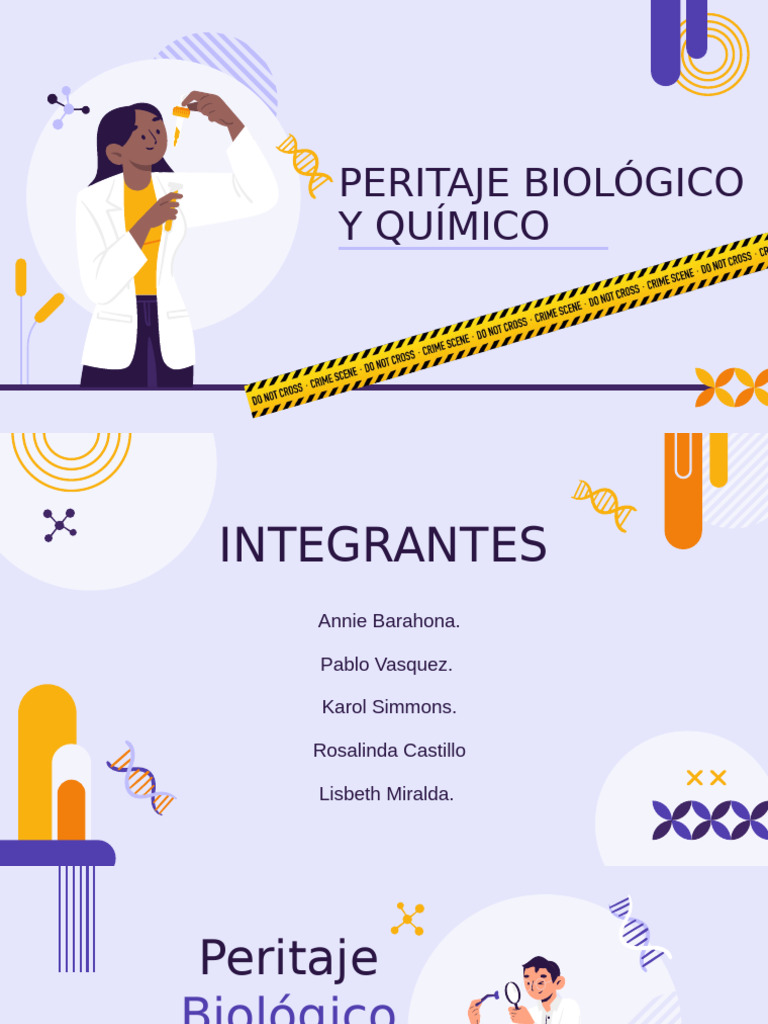 Peritaje Biológico y Químico Forense | PDF | Biología | Químico
