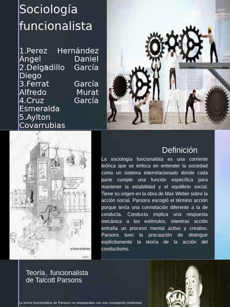 Sociología Funcionalista | PDF | Sociología | Sociedad