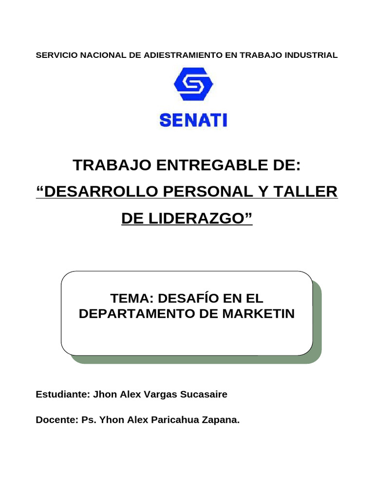 Formato - para - Desarrollo - de - Entregable N1-1 | PDF | Análisis FODA | Las emociones