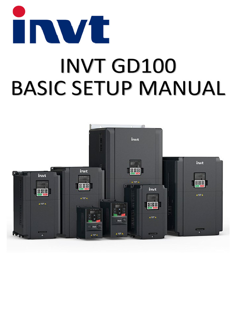 Gd100 Set-Up Guide Invt | PDF | Power Inverter | Electrical Engineering