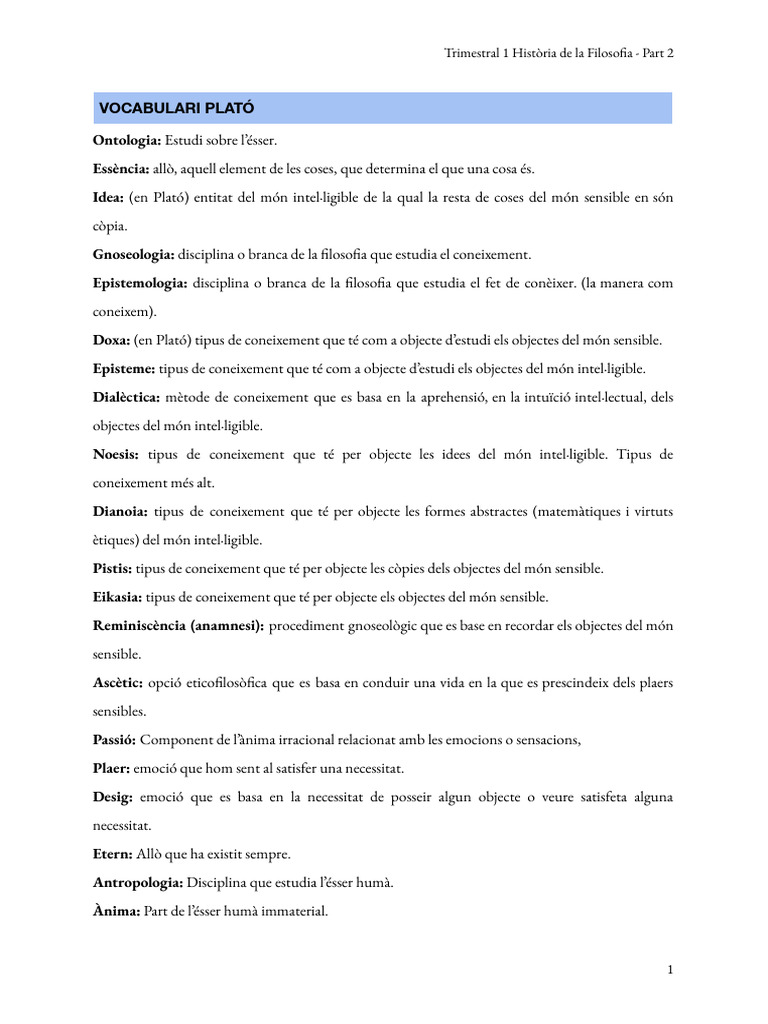 Trimestral 1 Filo - Part 2 | PDF