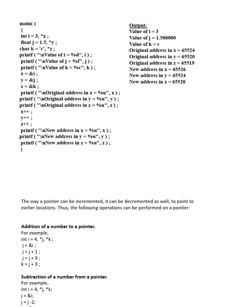 Lec 22 Pointers and Arrays | PDF | Pointer (Computer Programming) | Software Development