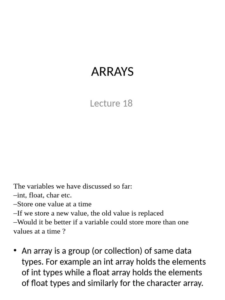 Lecture 18 Pdf Integer Computer Science Data Type