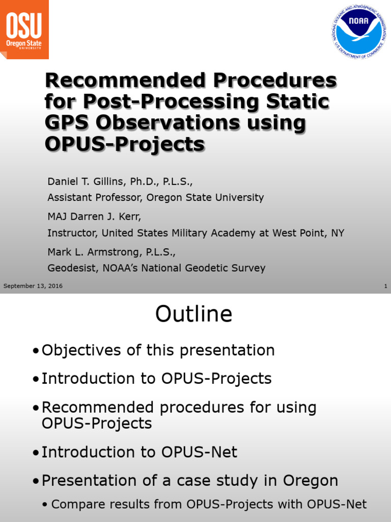 Opus Geodesic | PDF | Surveying | Global Positioning System