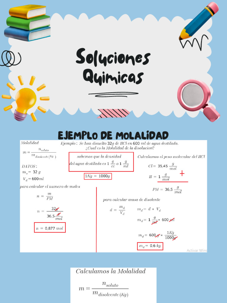 Soluciones Quimicas | PDF