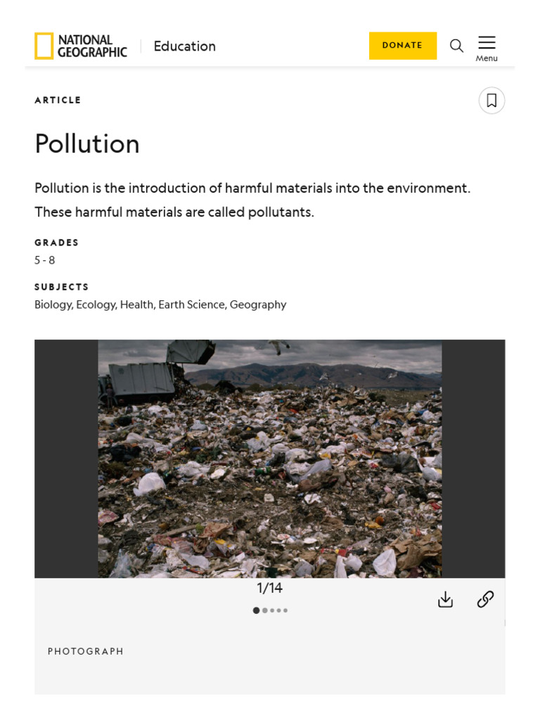 Pollution | PDF | Climate Change | Ddt