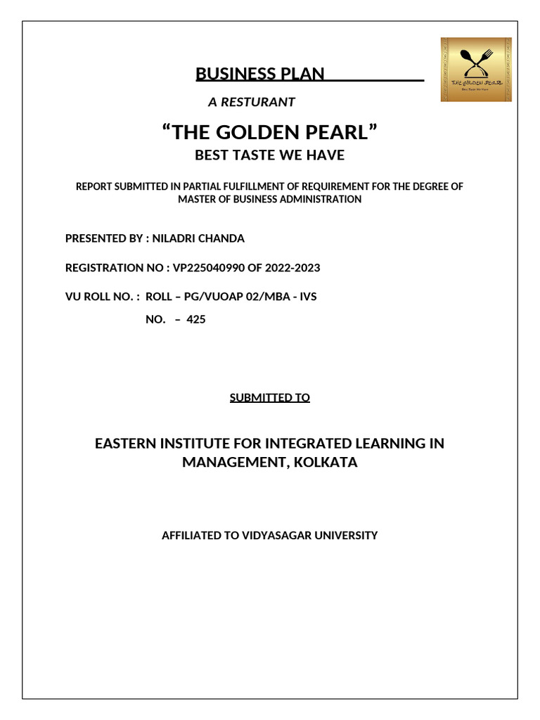 THE GOLDEN PEARL - by Niladri Chanda | PDF | Marketing | Fast Food