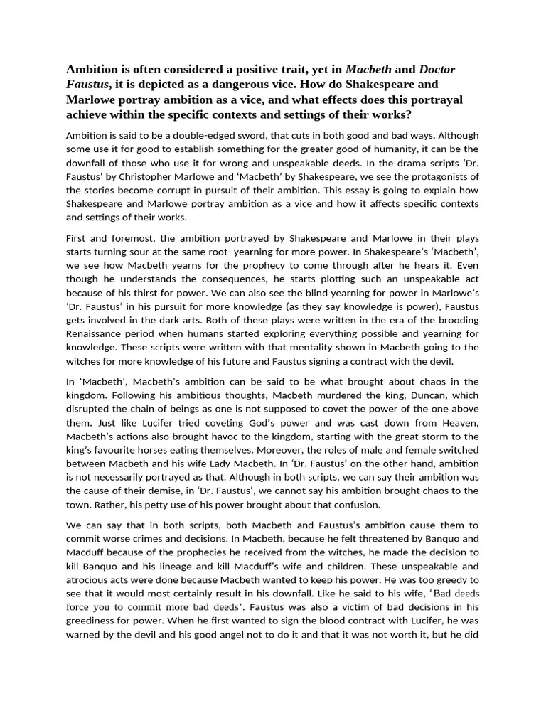 Literature work | PDF | Macbeth