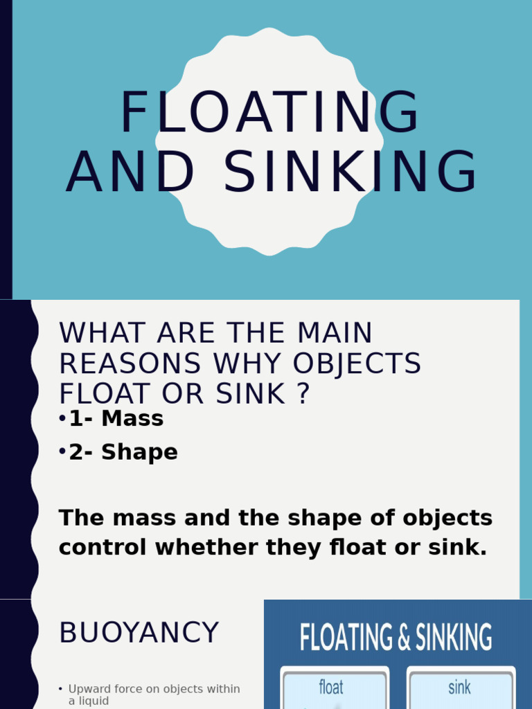 Reasons Objects Float or Sink | PDF
