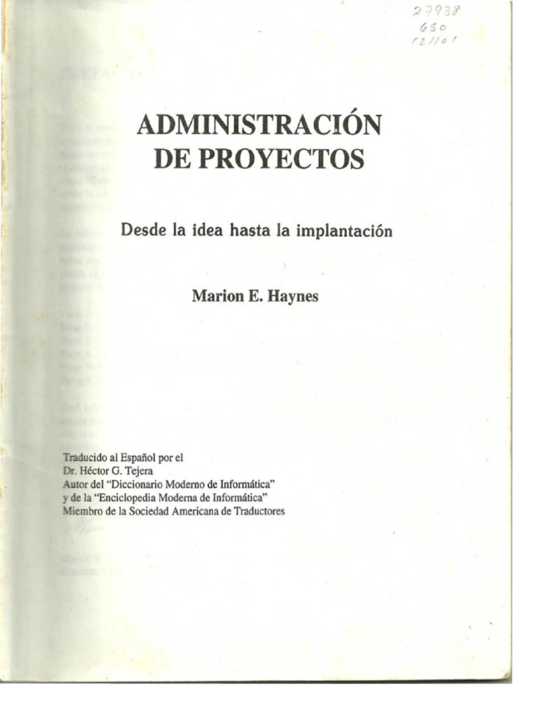 Manual Admon Proyectos PDF - Toaz - Info | PDF